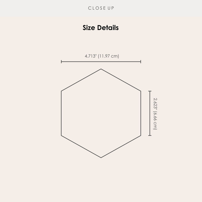 Vinyl Floor Tile Sticker - Hexa Pure White
