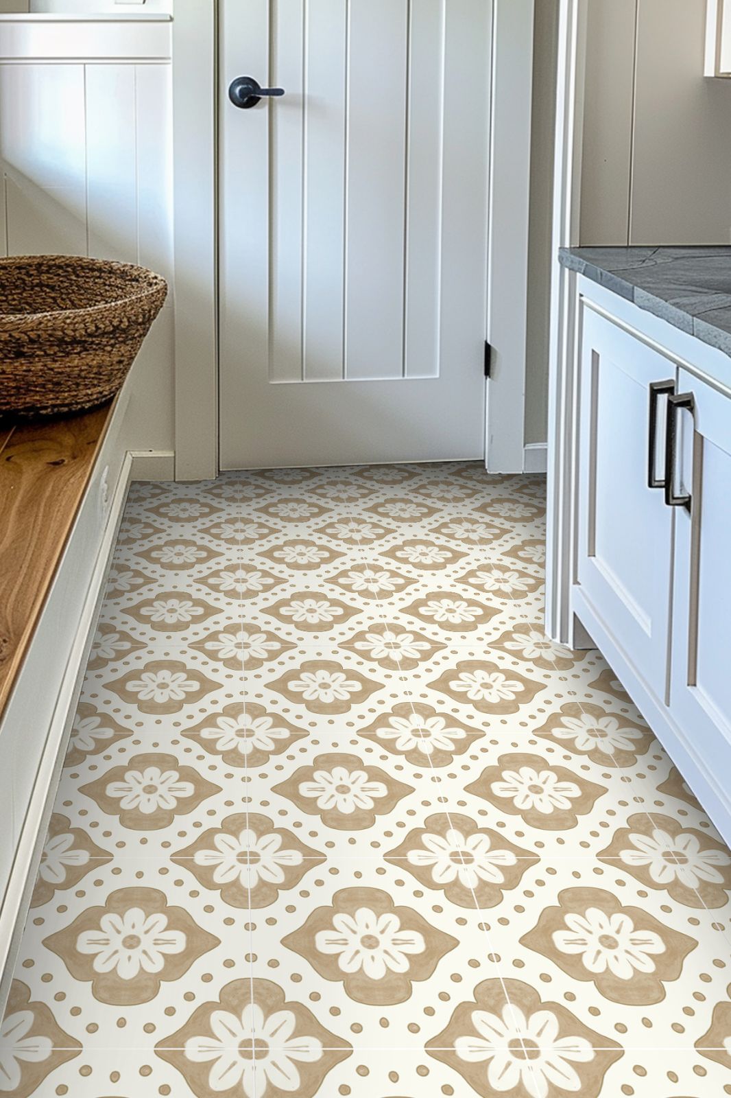 Quadrostyle Tile stickers for floors walls backsplash stairs