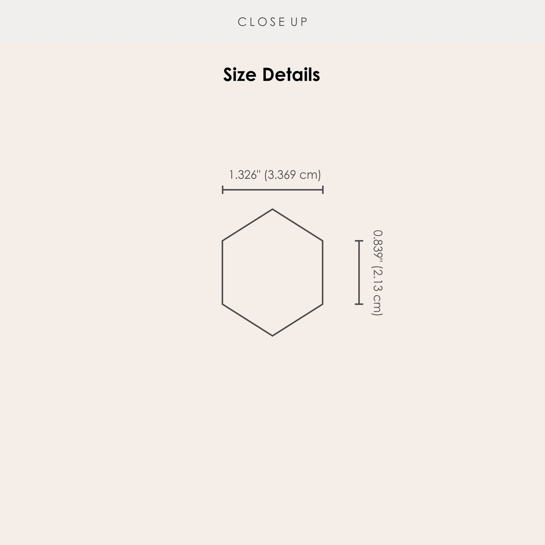 Mini Hexa in Off White Floor Sticker