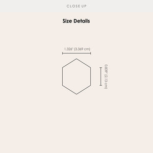 Mini Hexa in Off White Floor Sticker