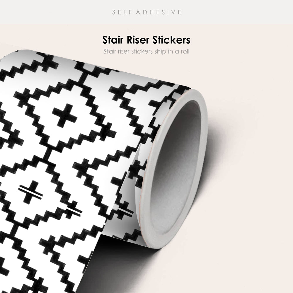 Stair Riser Stickers - Stair Riser Tile Decals - Ashtanga