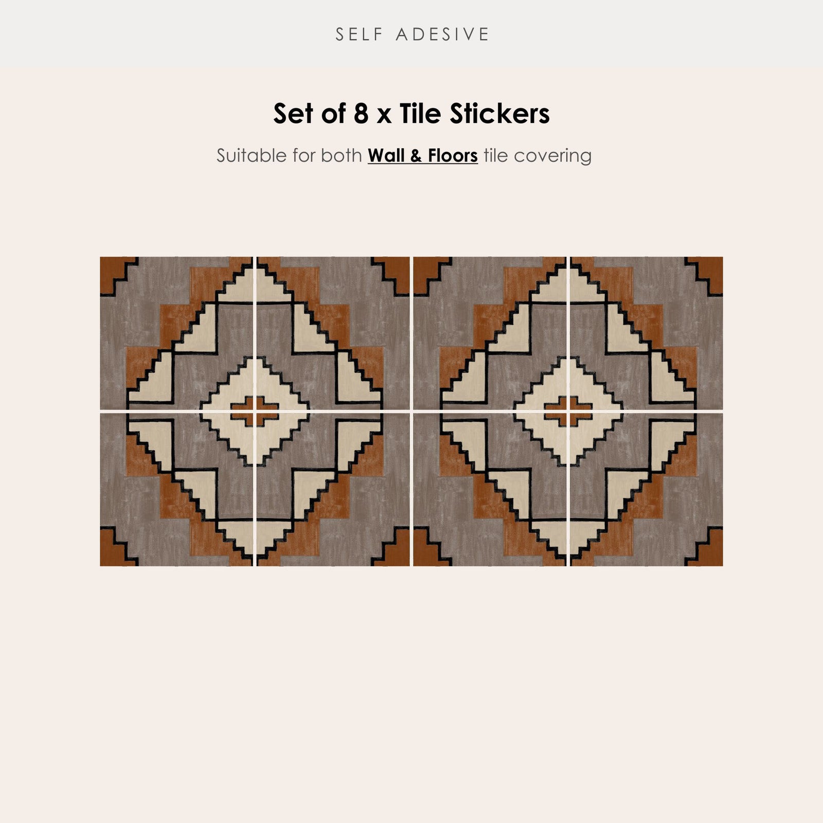 Apache Vinyl Tile Sticker