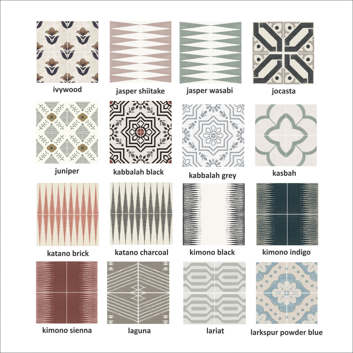 Tile Sticker Sample Bundle (set of 3 stickers)