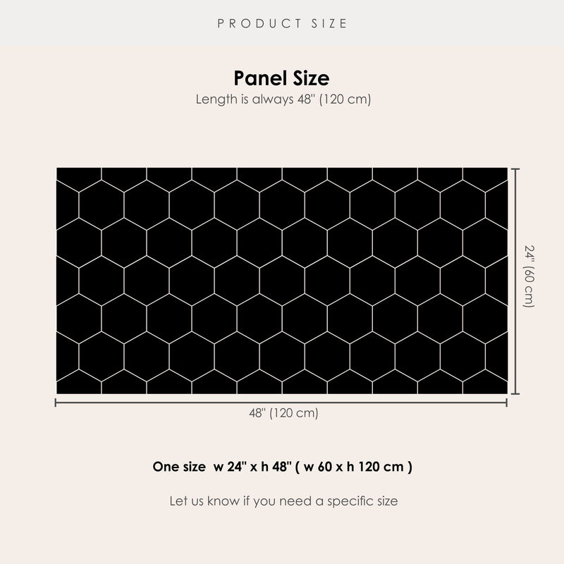 Hexa in Black Wallpaper