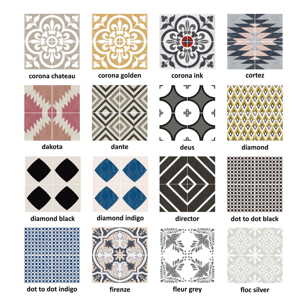 Tile Sticker Sample Bundle (set of 3 stickers)