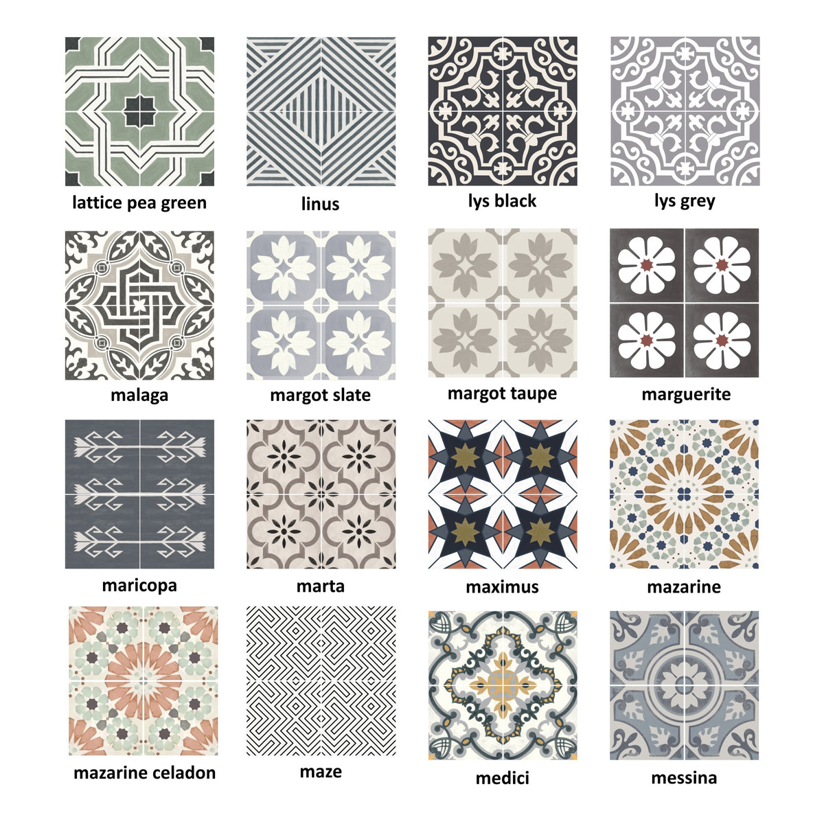 Tile Sticker Sample Bundle (set of 3 stickers)