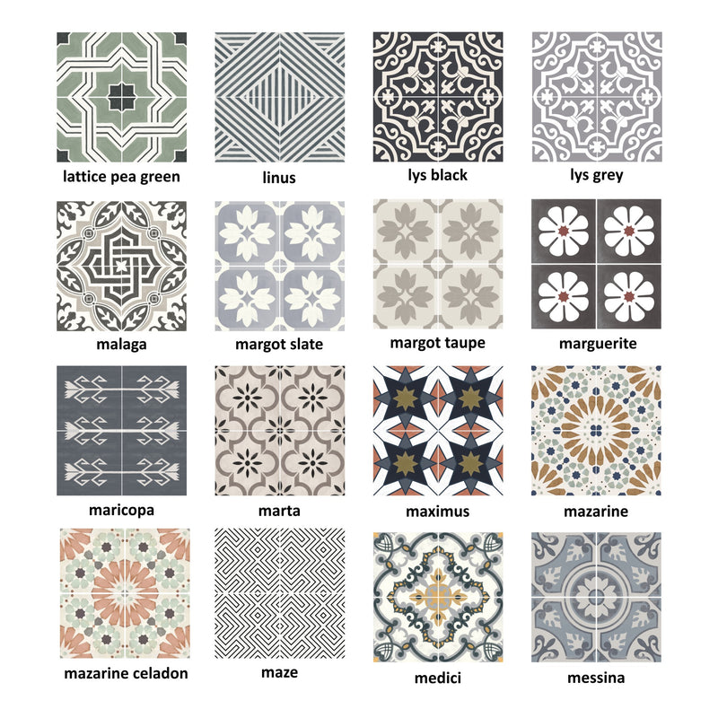 Tile Sticker Sample Bundle (set of 3 stickers)