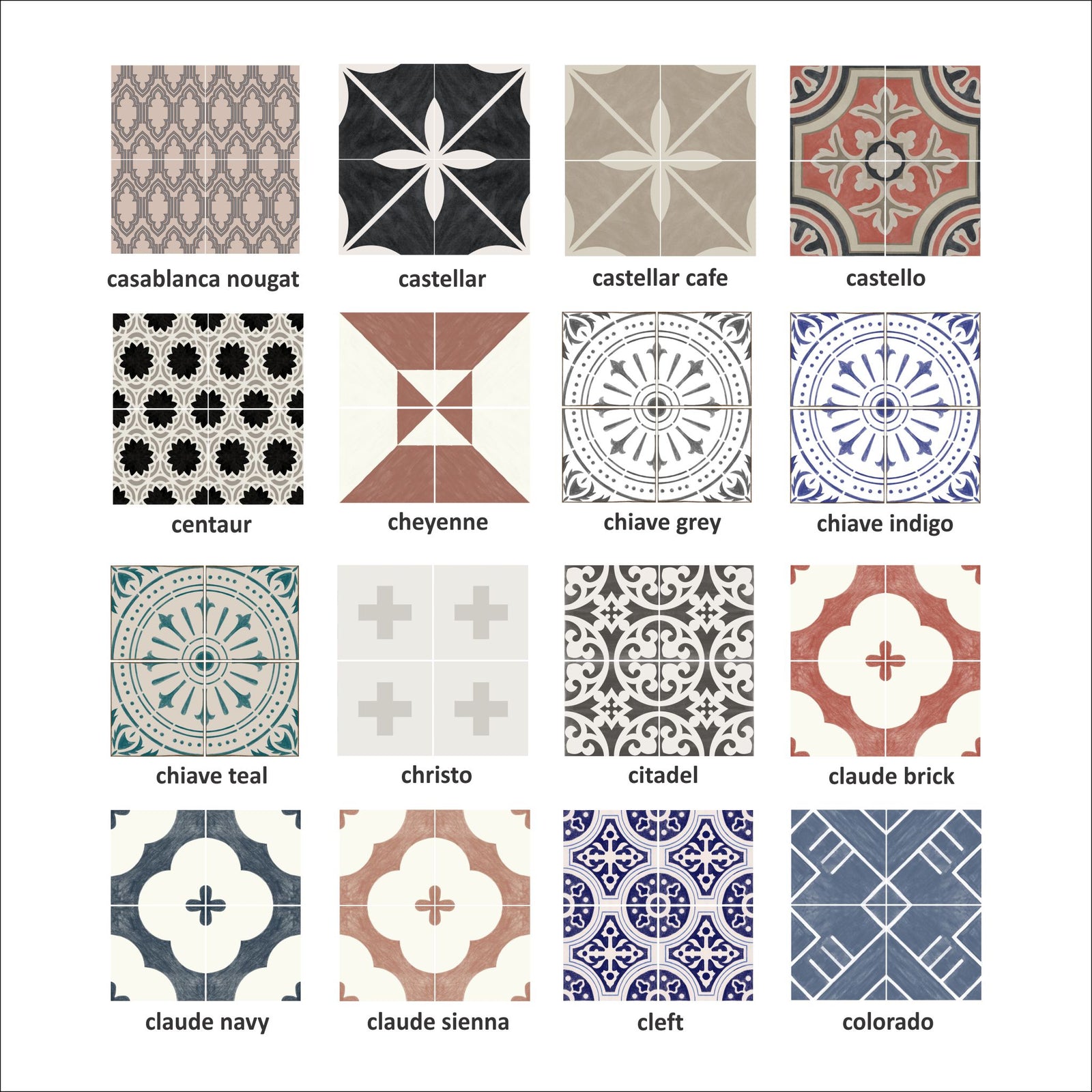 Tile Sticker Sample Bundle (set of 3 stickers)