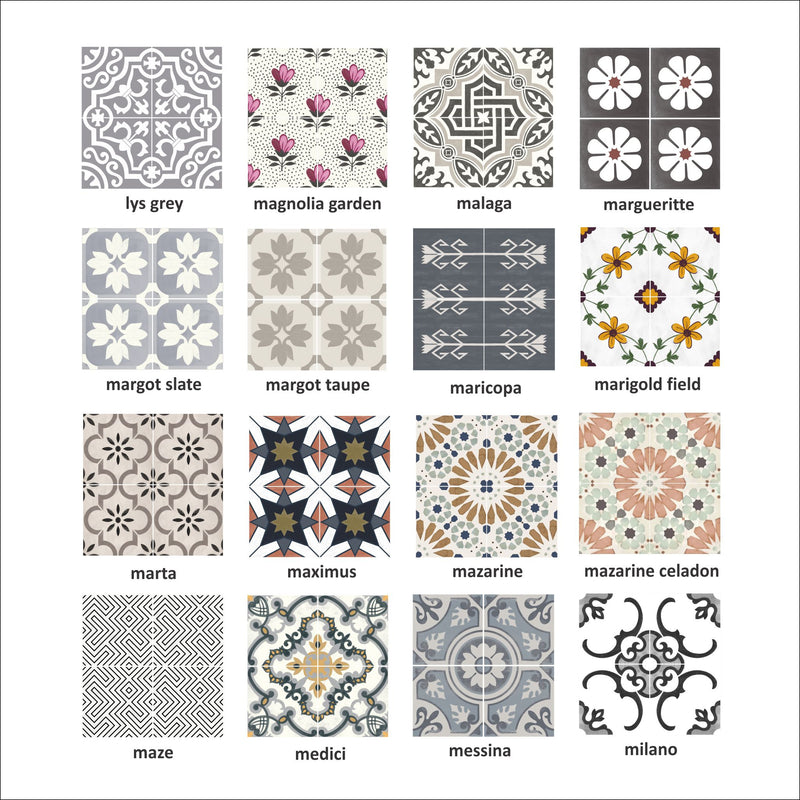 Tile Sticker Sample Bundle (set of 3 stickers)