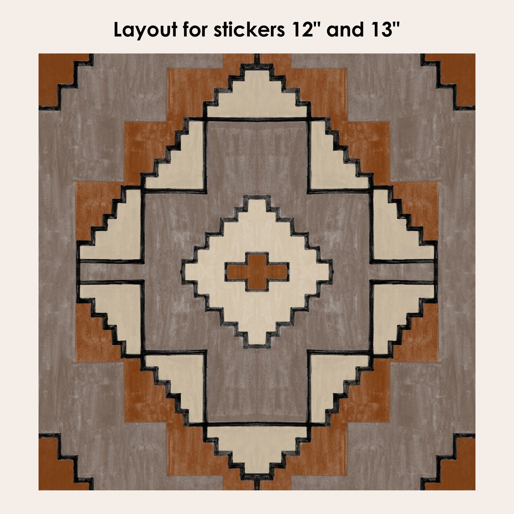 Apache Vinyl Tile Sticker