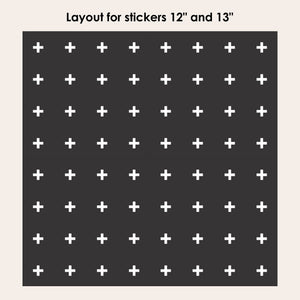 Mini Cross Vinyl Tile Sticker