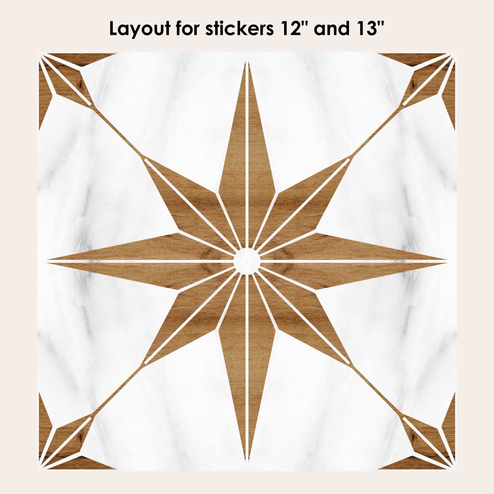 Astra Wood Vinyl Tile Sticker