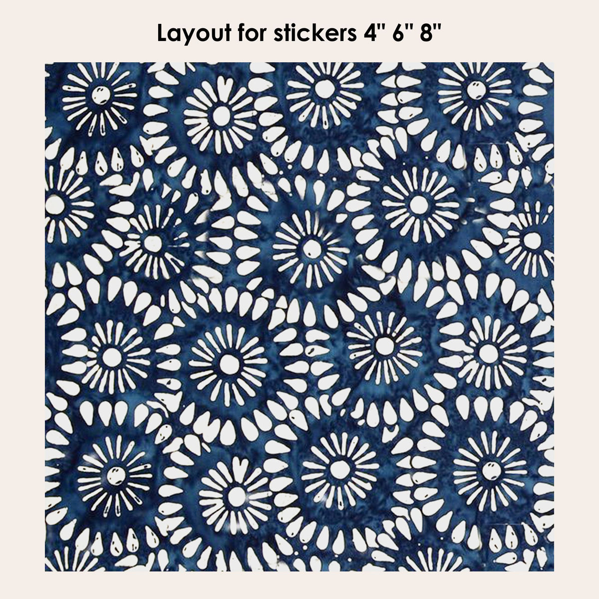 Shibori Vinyl Tile Sticker