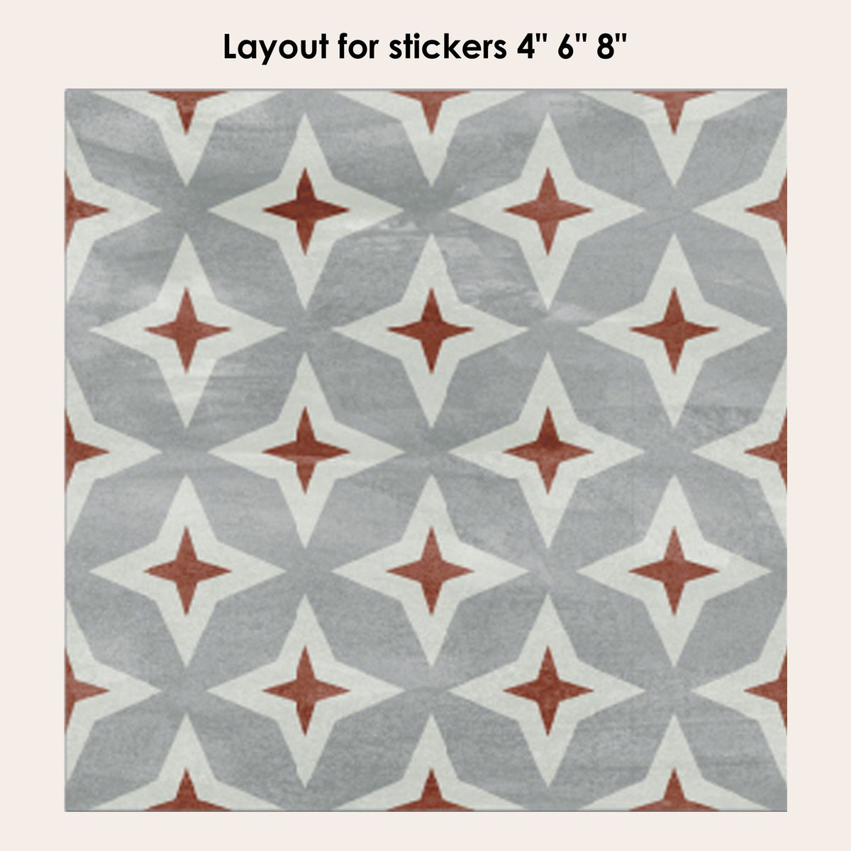 Patchwork Roze Vinyl Tile Sticker