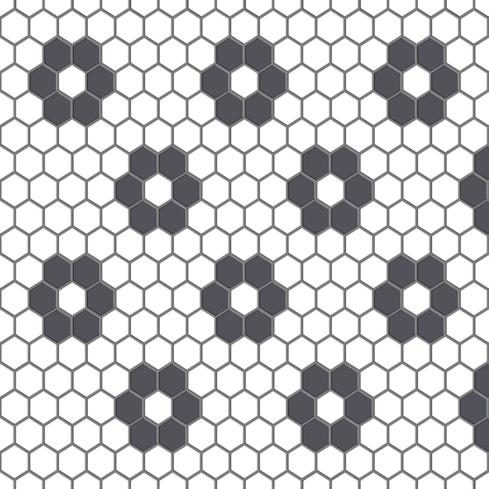 Mini Hexa Flower Floor Sticker