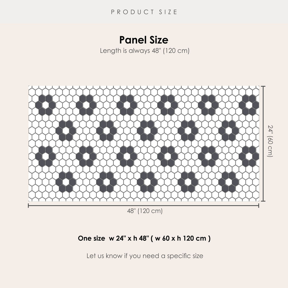 Mini Hexa Flower Floor Sticker