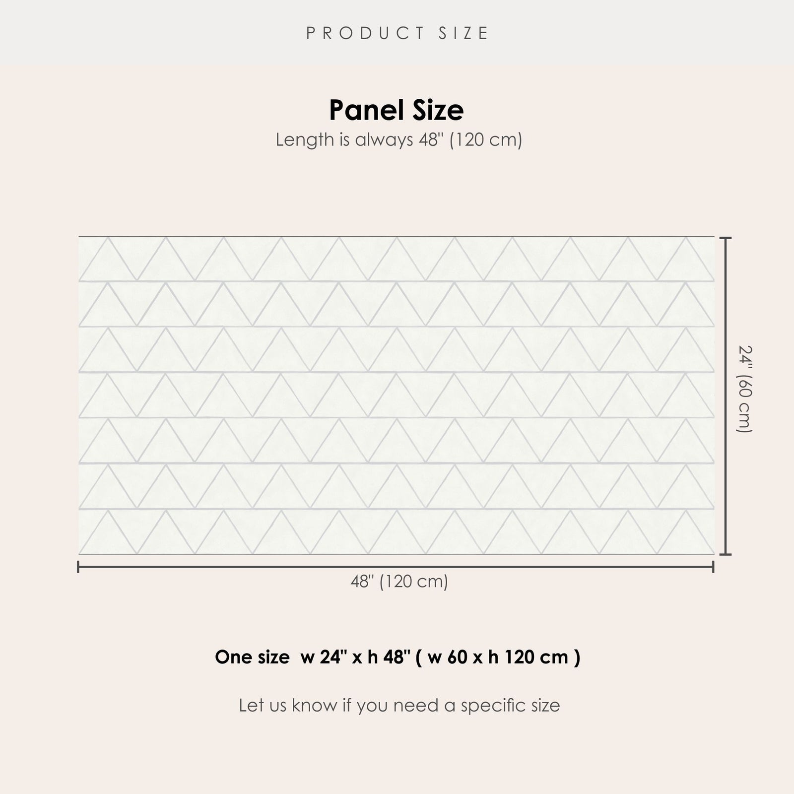 Triangles Wallpaper in Milk White