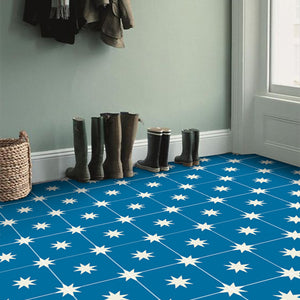 Starry Night in Cobalt Blue Vinyl Tile Sticker