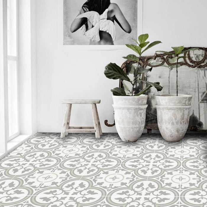 Trefle in Thistle Vinyl Tile Sticker